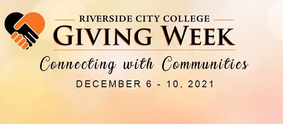 Rcc To Host Second Annual Giving Week